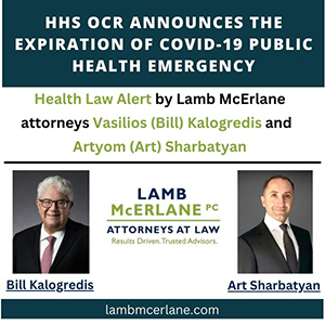HHS OCR Announces the Expiration of COVID-19 Public Health Emergency ...